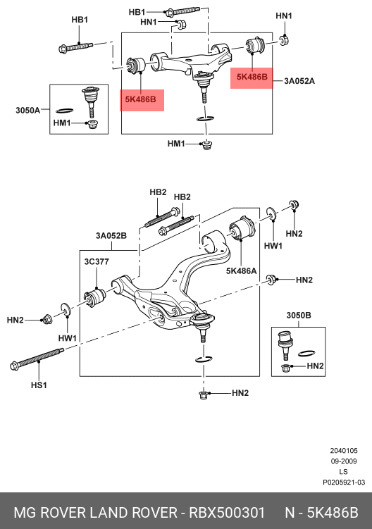 Tabla Burcu Ön Üst-Rbx500301 L-Lr056964-/Discovery 4 - Discovery 4 ...
